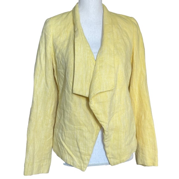 Rafaella | Jackets & Coats | Linen Blend Waterfall Jacket 8 Blazer ...
